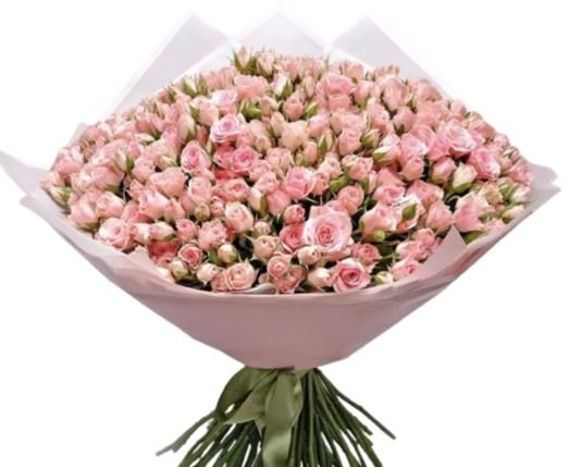 Luxe Flowers Delivered: Elegant Spray Roses Bouquet - Delivered with ...
